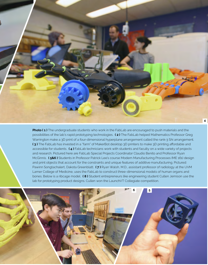 UVM FabLab Student and Faculty Projects Highlighted – UVM FabLab
